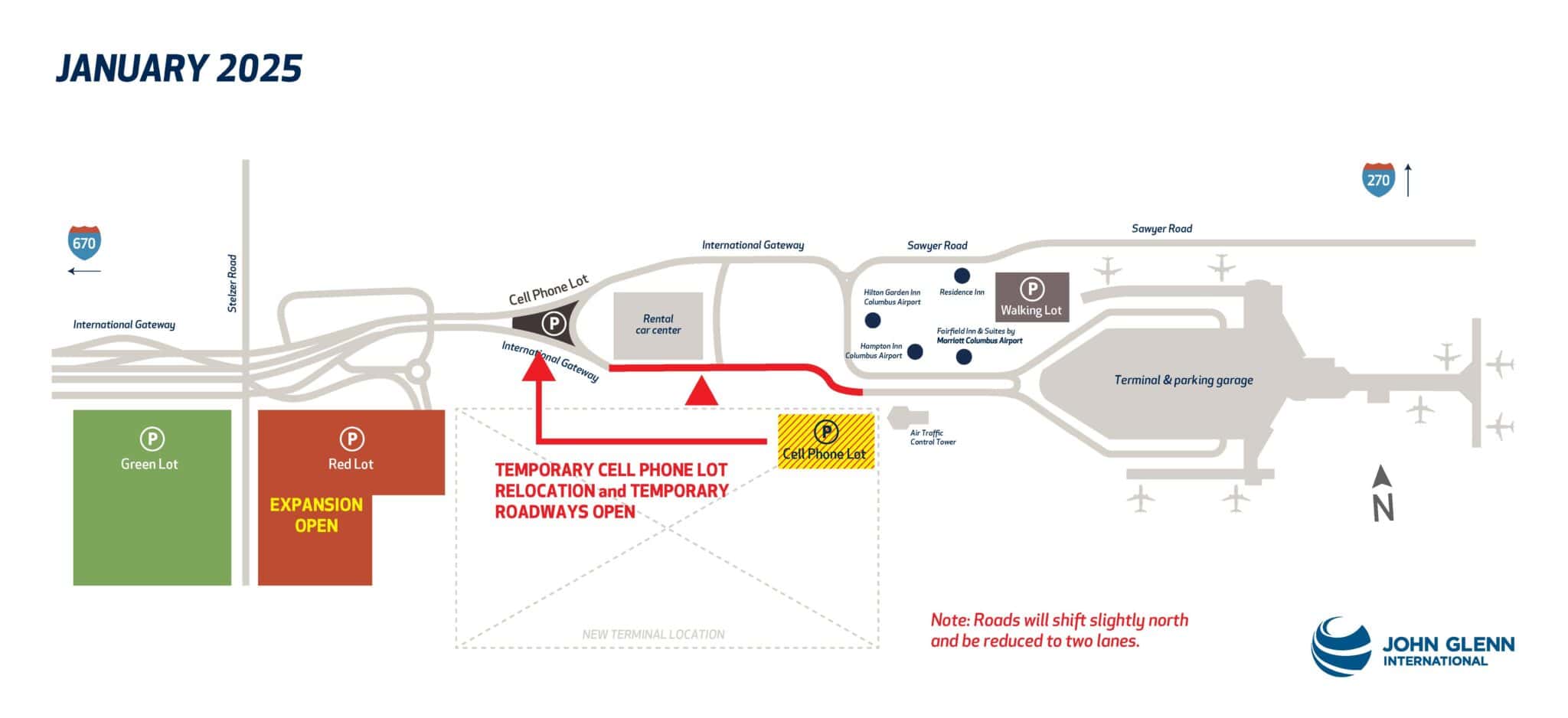 Terminal project gets in gear with traffic changes & temporary Cell ...